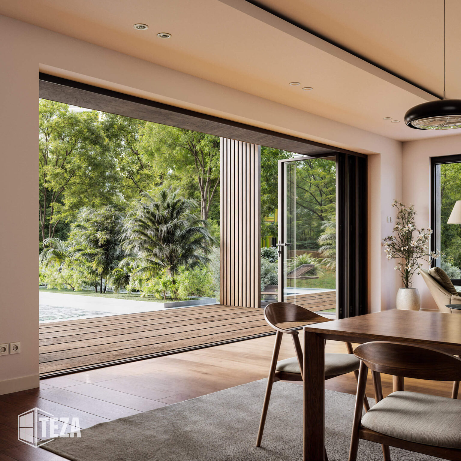 88 Series Bifold Door in Los Angeles, CA | Teza Doors