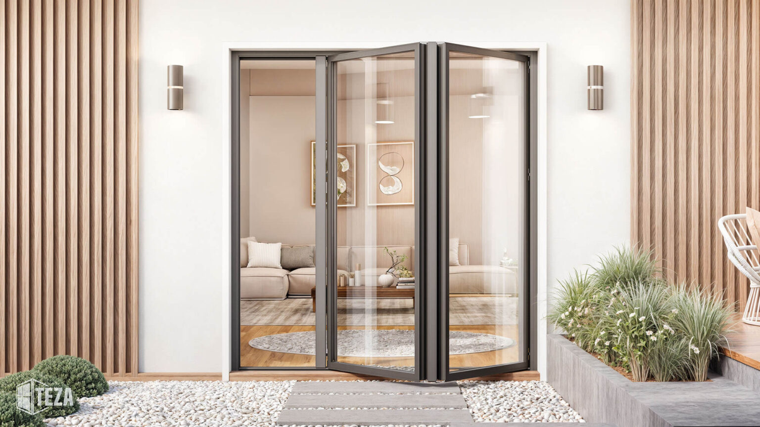 75 Series Bifold Door in Los Angeles, CA - Teza Doors