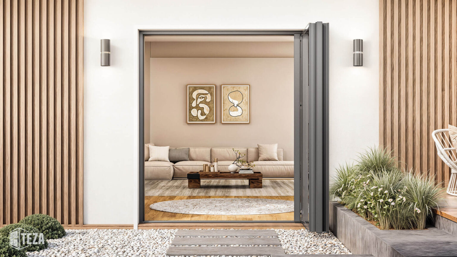 85 Series Bifold Door in Los Angeles, CA - Teza Doors