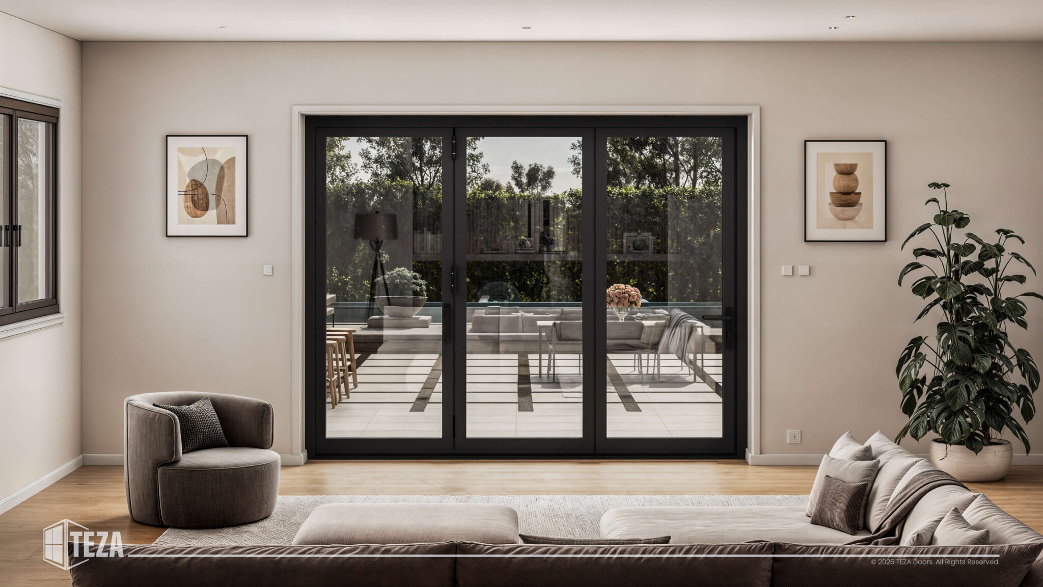 TEZA 95 SERIES BIFOLD DOORS IN LOS ANGELES