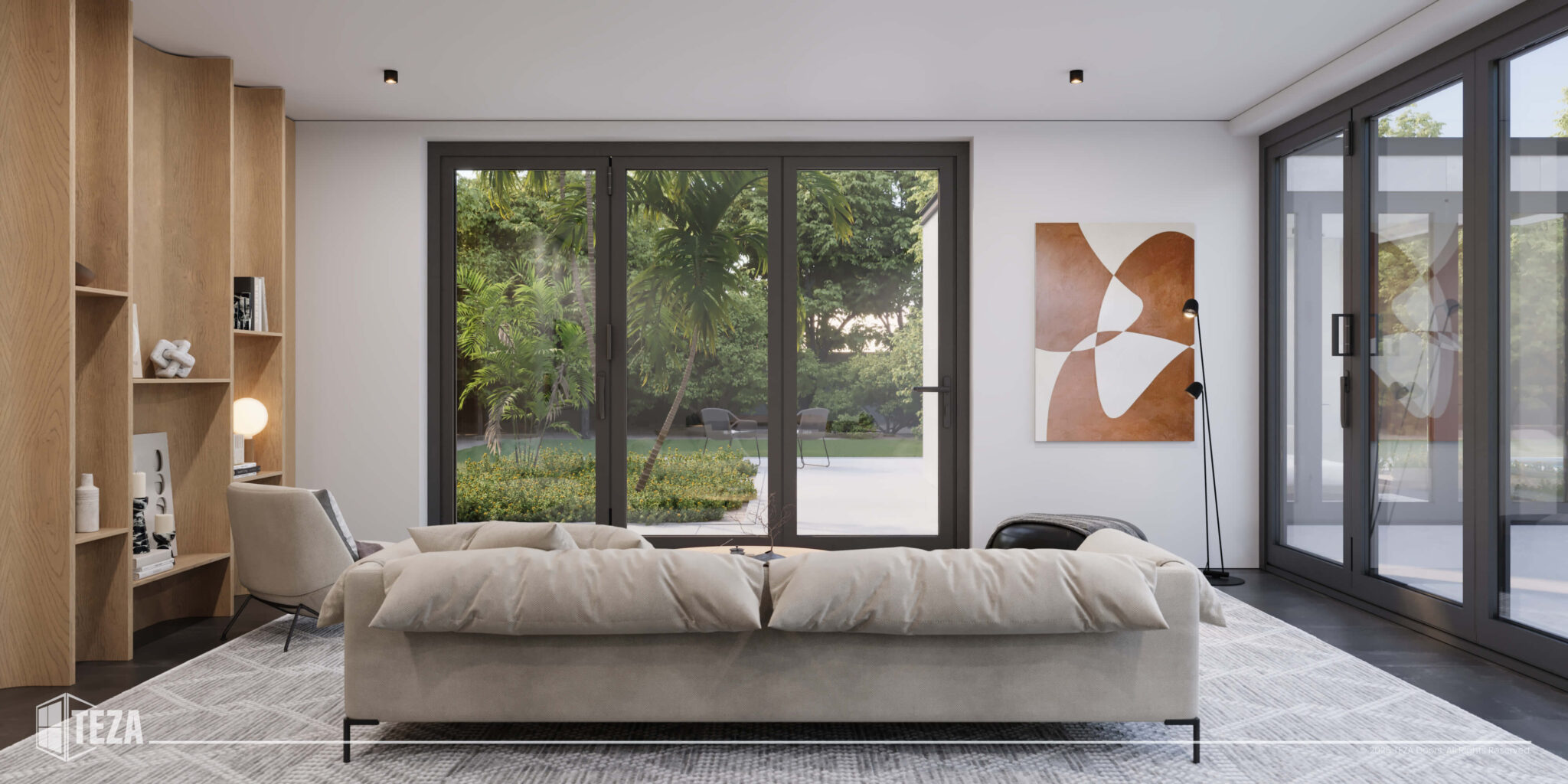 TEZA 95 SERIES BIFOLD DOORS IN LOS ANGELES