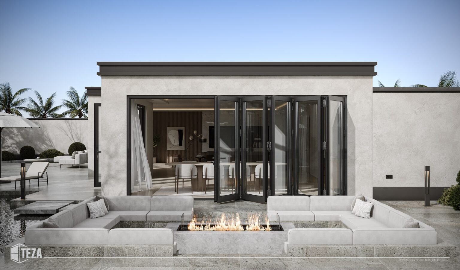 TEZA 95 SERIES BIFOLD DOORS IN LOS ANGELES