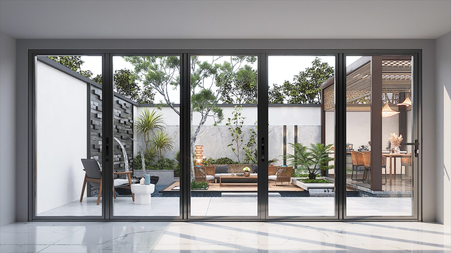 85 Series Bifold Door in Los Angeles, CA - Teza Doors