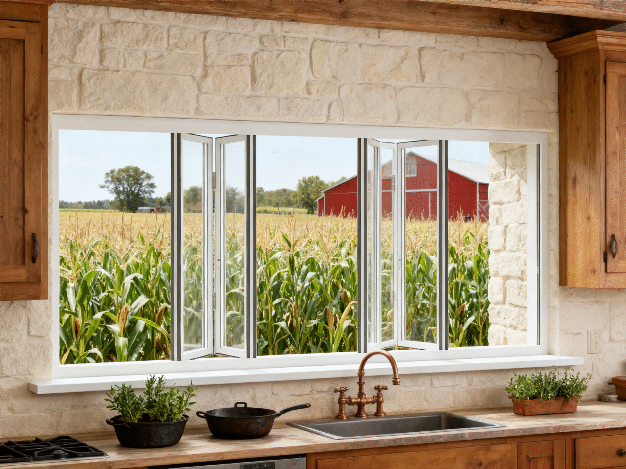 63 Series Folding Window in Los Angeles, Ca | Teza Doors